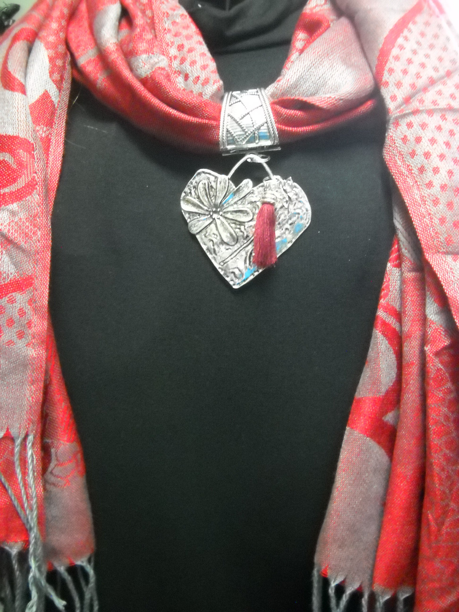 pendant scarf with choice of pendant | SuZDesignsAK suzdesignsak.square ...